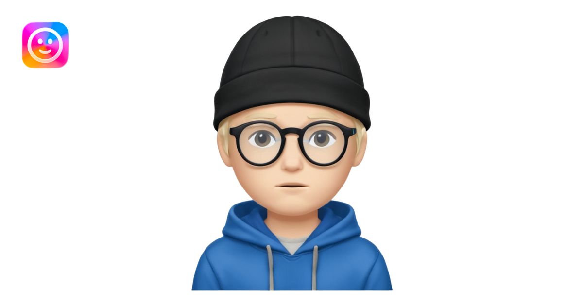 a shy boy wearing thick black glasses (nerd) and hide all his hair ...