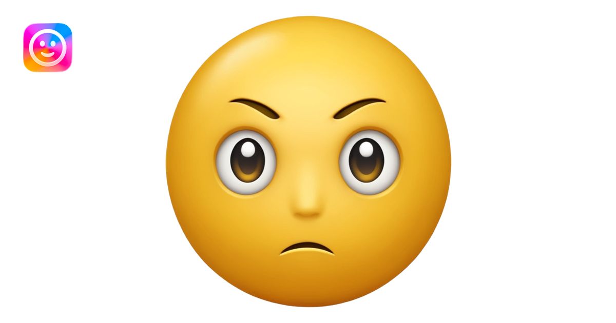 hard stare normal emoji emoji | AI Emoji Generator