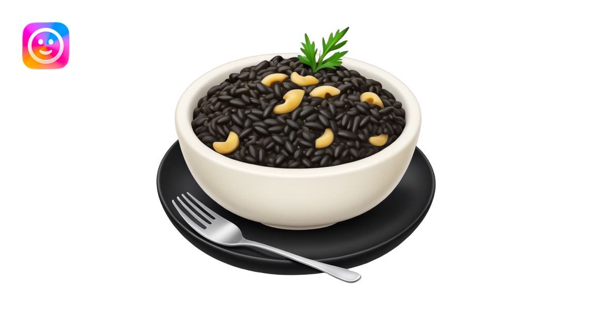 black risotto emoji | AI Emoji Generator
