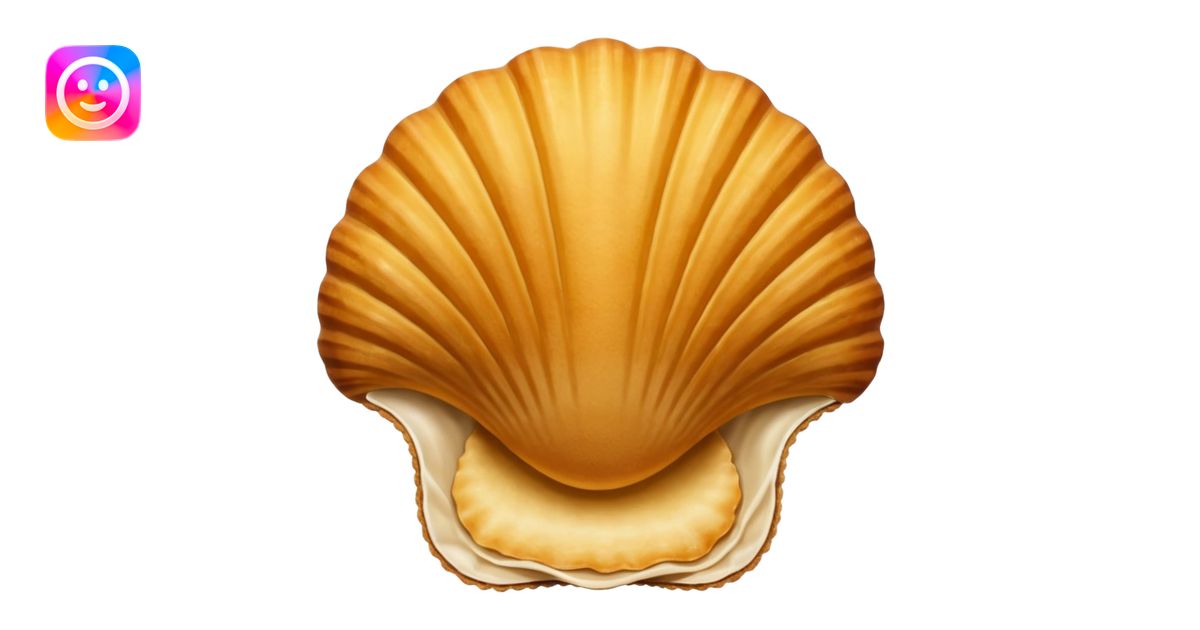 madeleine snack. no under layer bread emoji | AI Emoji Generator