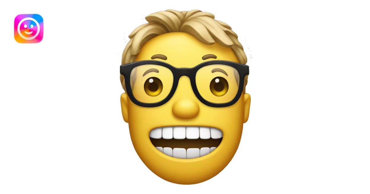 nerd emoji with buck teeth holding up their glasses emoji | AI Emoji ...