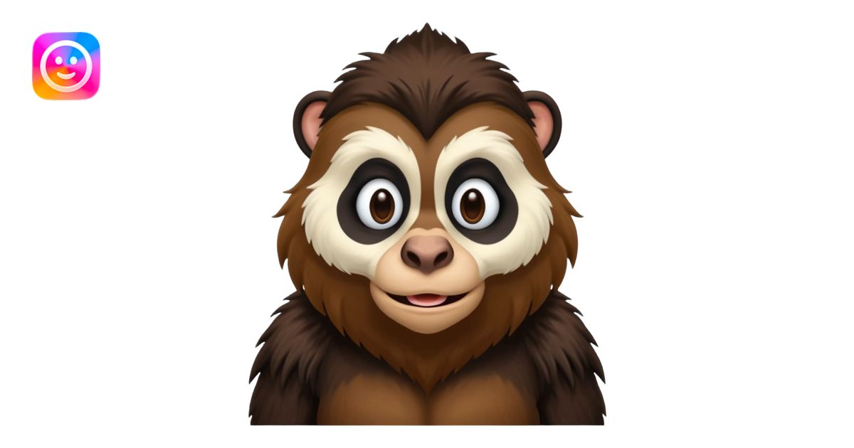 Skunk ape emoji | AI Emoji Generator