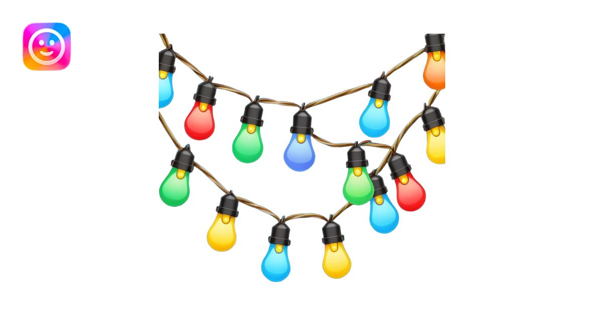 Christmas lights emoji | AI Emoji Generator