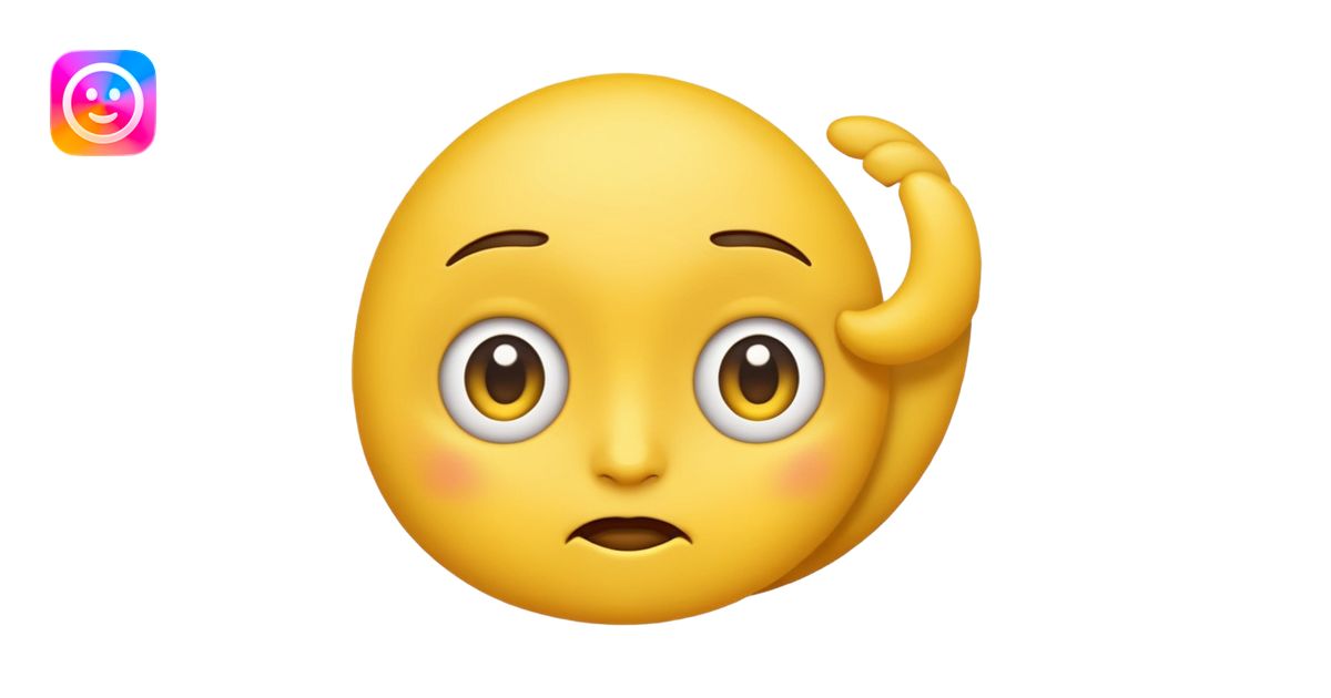 Emoji doing the side eye emoji | AI Emoji Generator