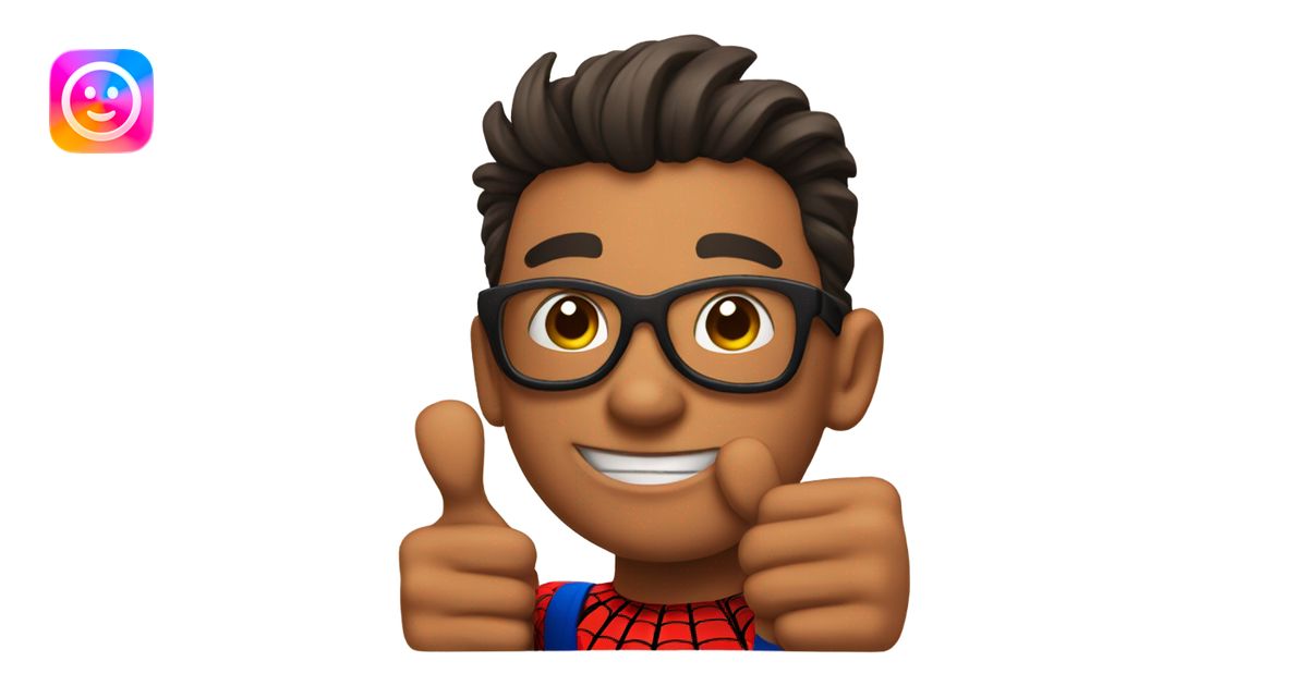 Spiderman THUMB UP emoji | AI Emoji Generator