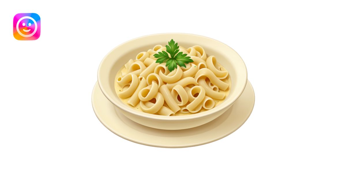 cream pasta emoji | AI Emoji Generator