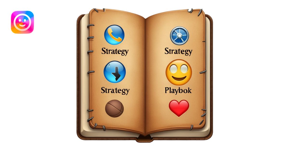 strategy playbook emoji | AI Emoji Generator