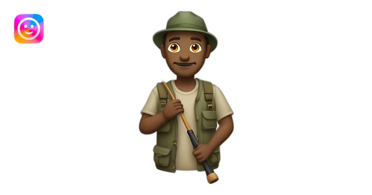 fisher man with fishing rod emoji | AI Emoji Generator