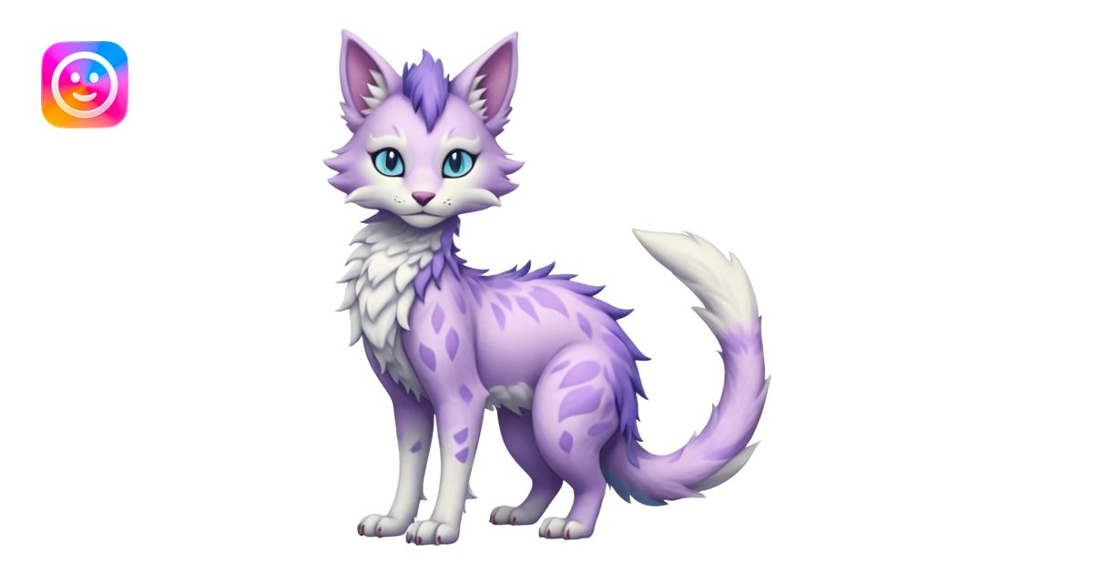 Kawaii divine pastel elegant beautiful realistic edgy fantasy feline ...