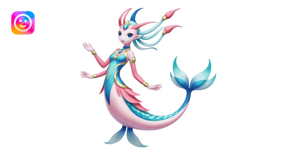 Primarina-Meloetta-Cresselia-Milotic-Amaura-Pokémon-Fakémon-fusion ...
