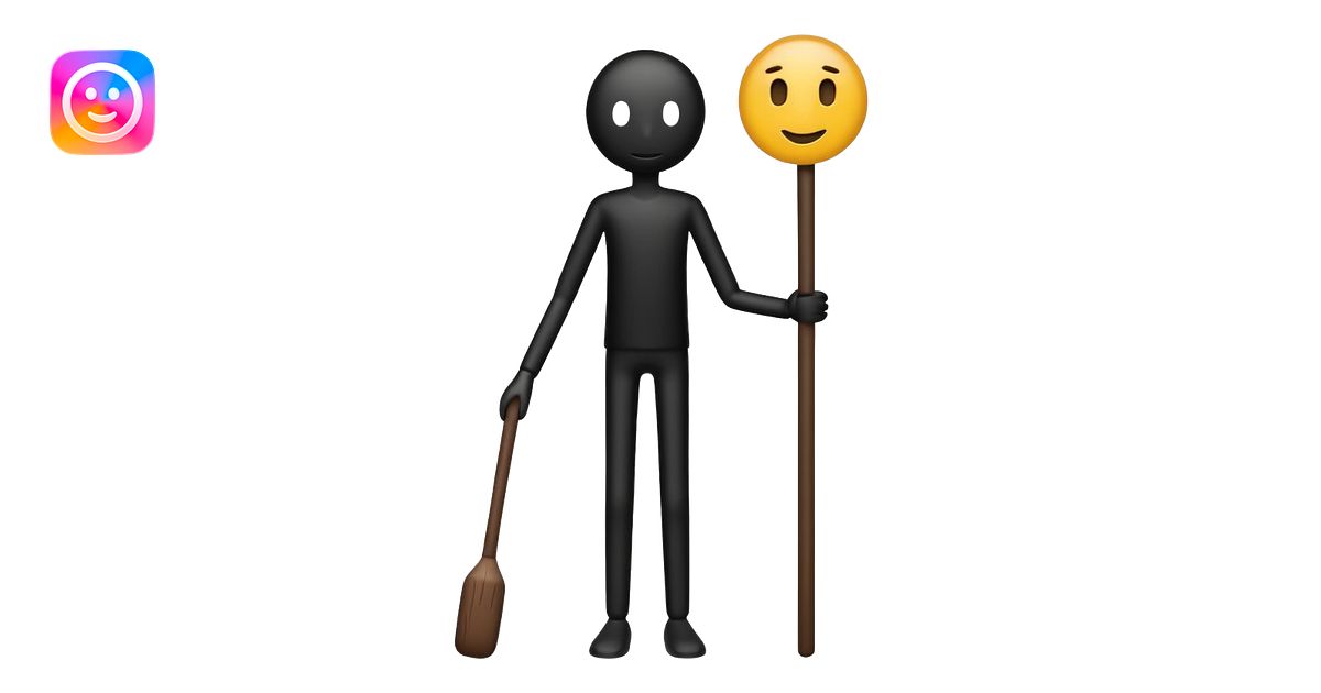 create a stick figure body standing still emoji | AI Emoji Generator