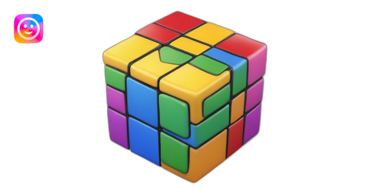 Rubik’s cube emoji | AI Emoji Generator