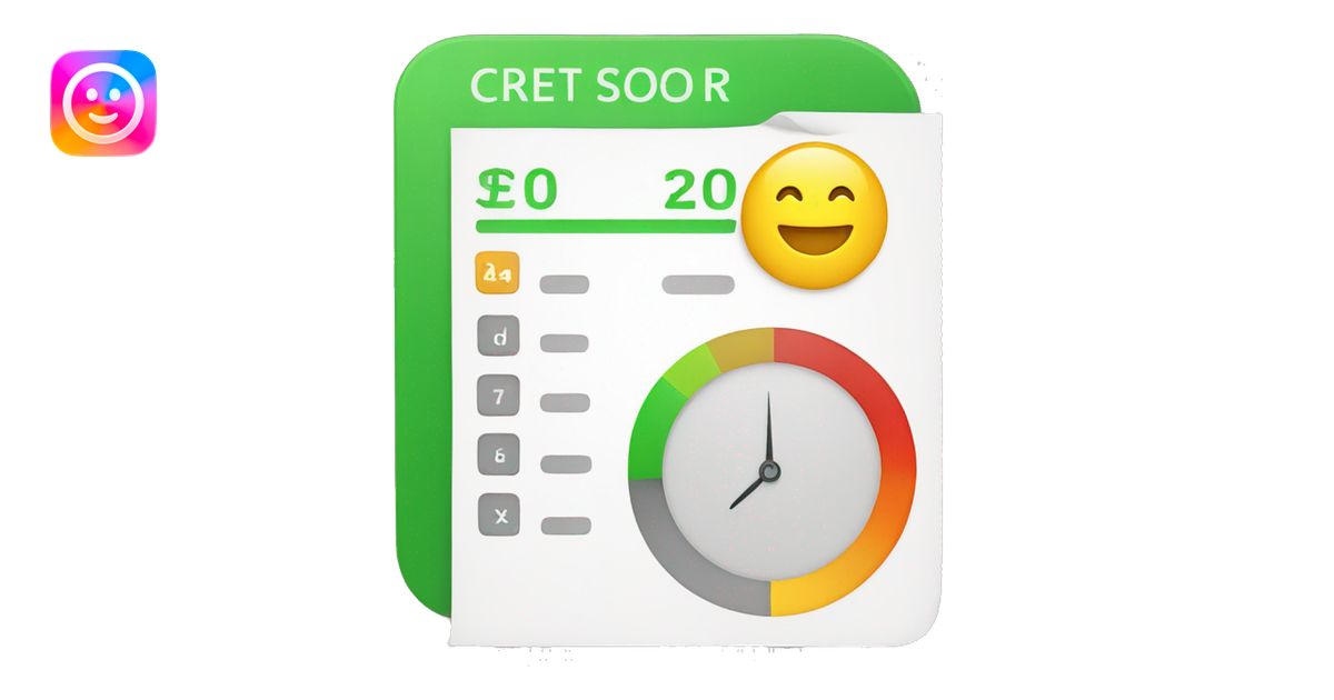 credit score grafic emoji | AI Emoji Generator