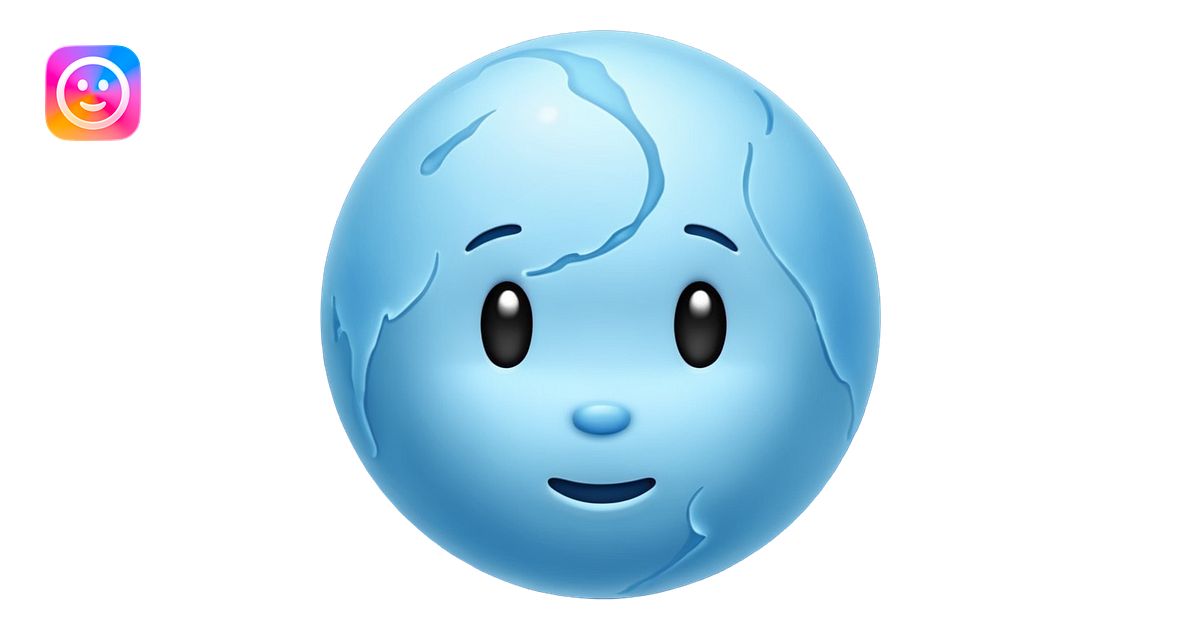 Pluto but in a blue color emoji | AI Emoji Generator