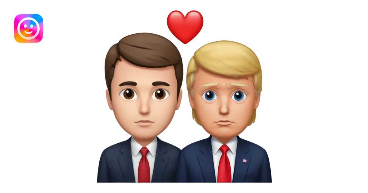 Charlie Kirk and Trump emoji | AI Emoji Generator