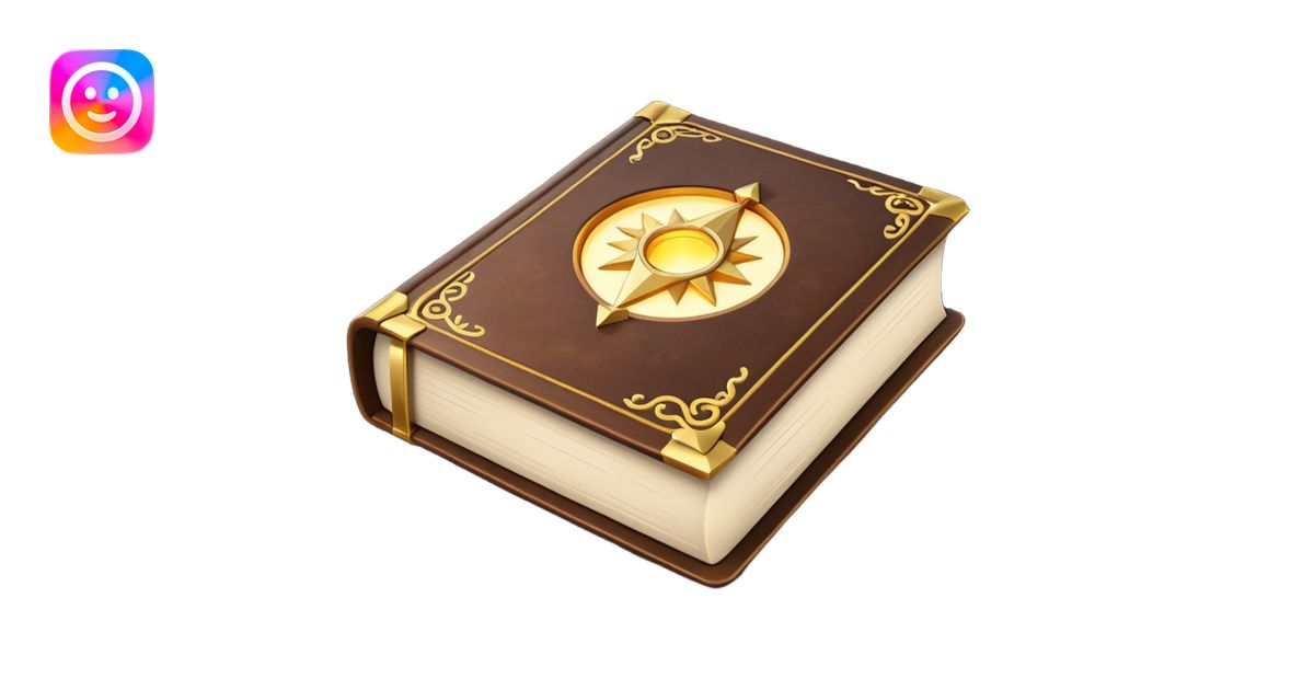 a magic book of knowledge emoji | AI Emoji Generator