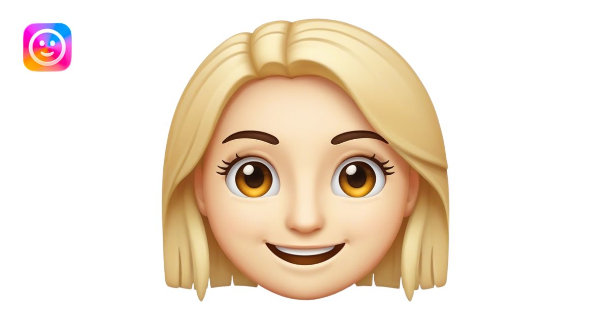 Smile emoji with big lashes emoji | AI Emoji Generator