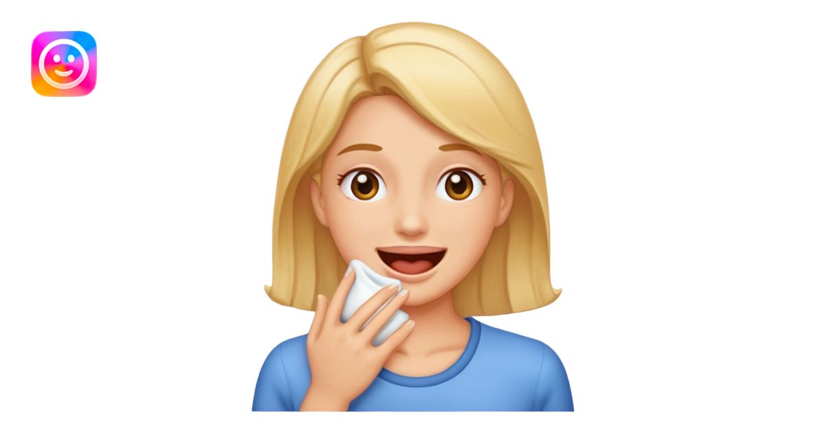 woman burping emoji | AI Emoji Generator
