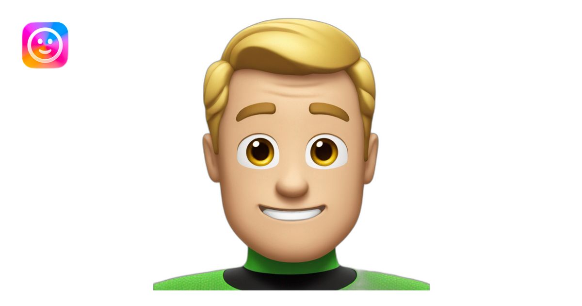 Green mr. Incredible emoji | AI Emoji Generator