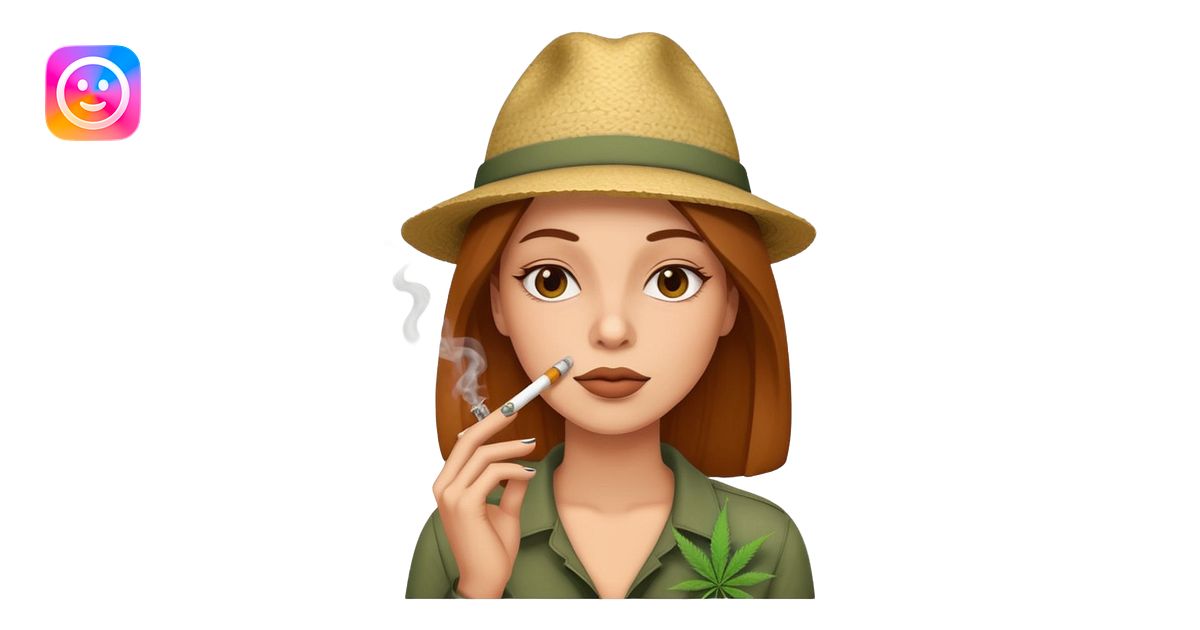 woman smoking marijuana emoji | AI Emoji Generator