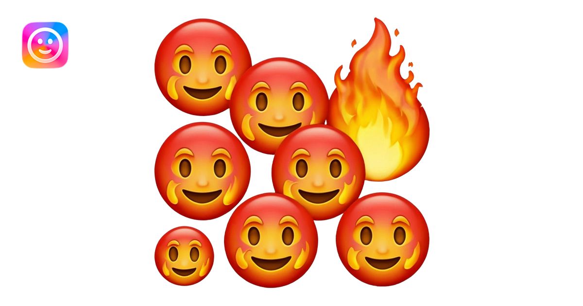 red hot emoji emoji | AI Emoji Generator