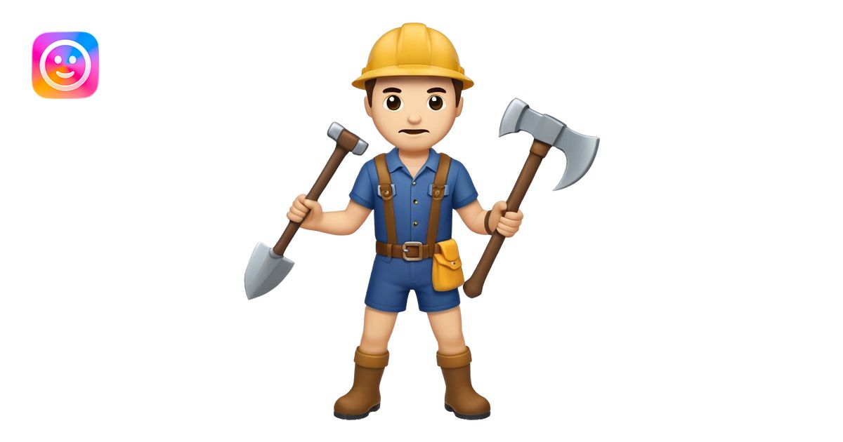 men with axe emoji | AI Emoji Generator