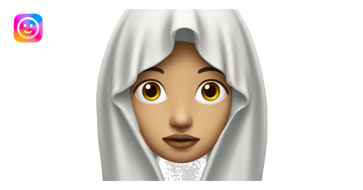 The Virgin Mary realistic face emoji | AI Emoji Generator