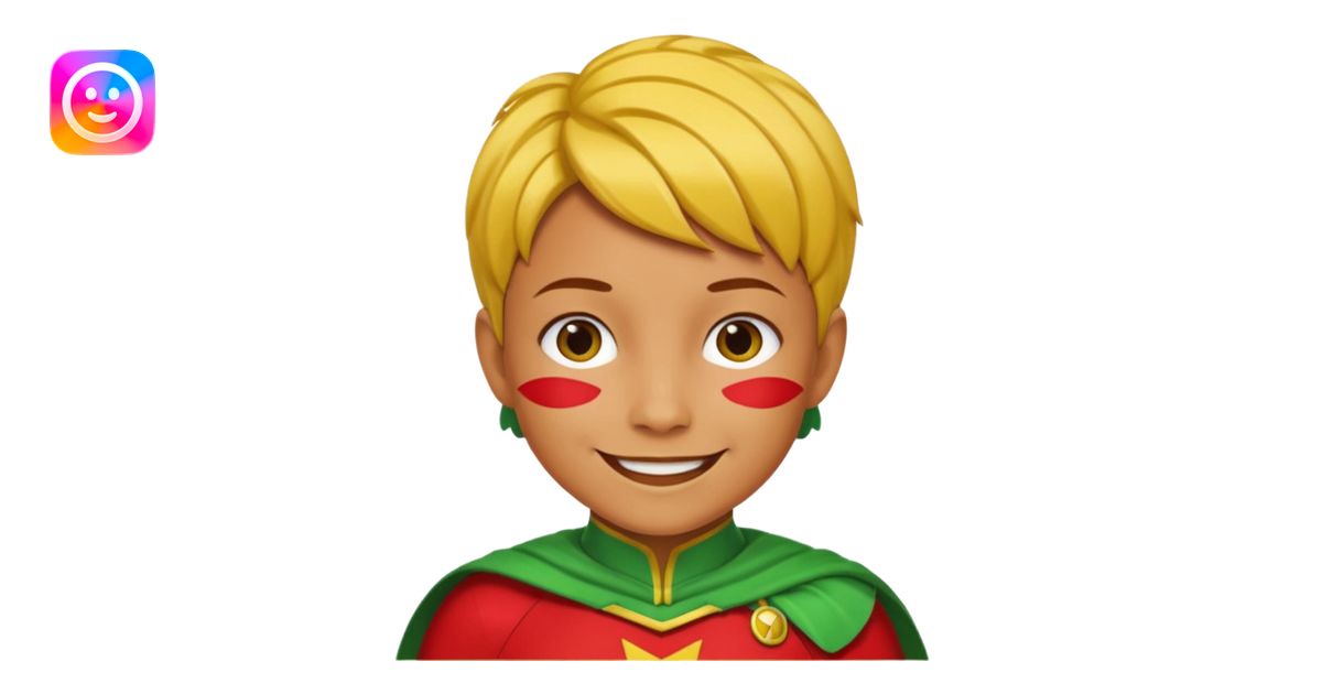 Robin from Batman super iconic look emoji | AI Emoji Generator