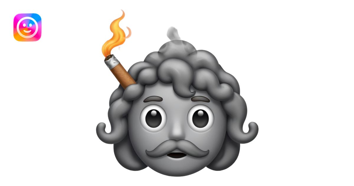 smoke coming out of a blunt emoji | AI Emoji Generator
