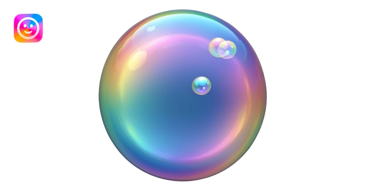 transparent soap bubble emoji | AI Emoji Generator