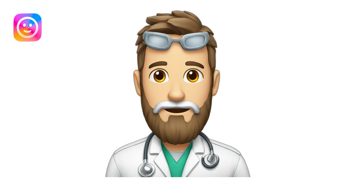 Vet-beard-cows emoji | AI Emoji Generator