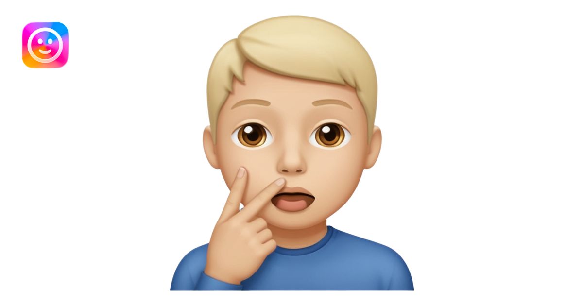 Shh-shh-shh. Quiet. Shut up emoji | AI Emoji Generator