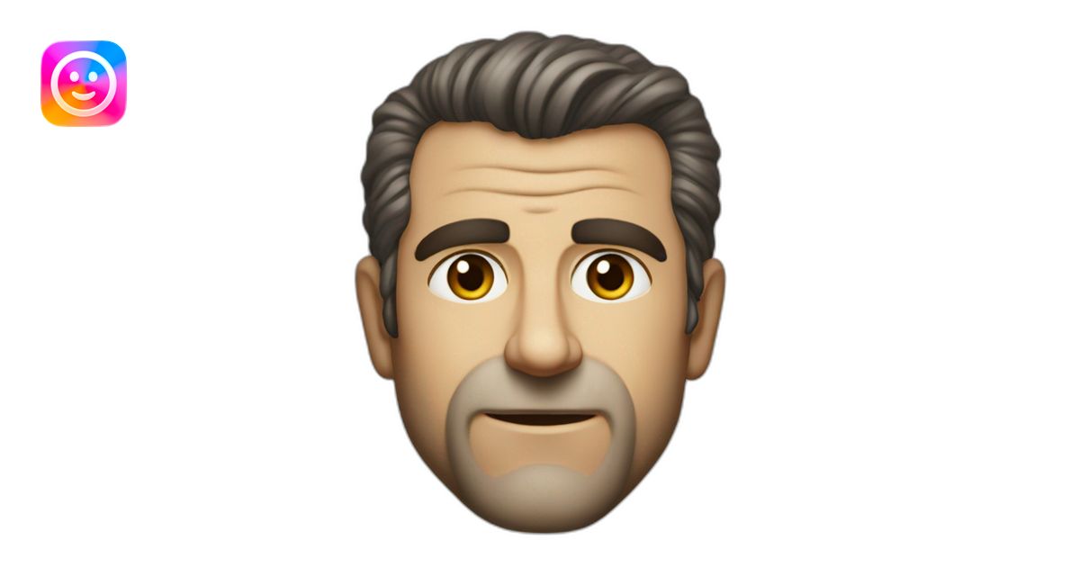 Young Mel Gibson portrait without smile emoji | AI Emoji Generator