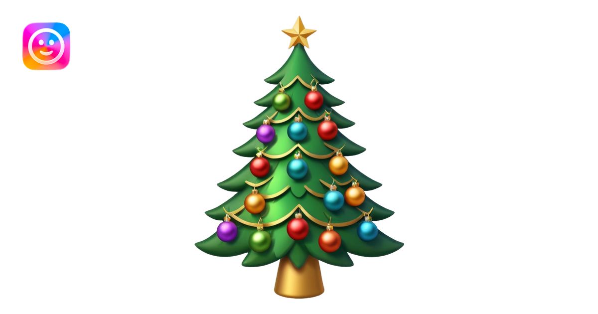 Christmas tree emoji | AI Emoji Generator