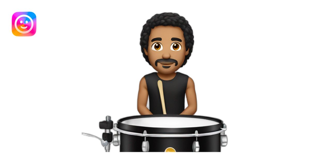 Eduardo petter drummer, drum emoji | AI Emoji Generator