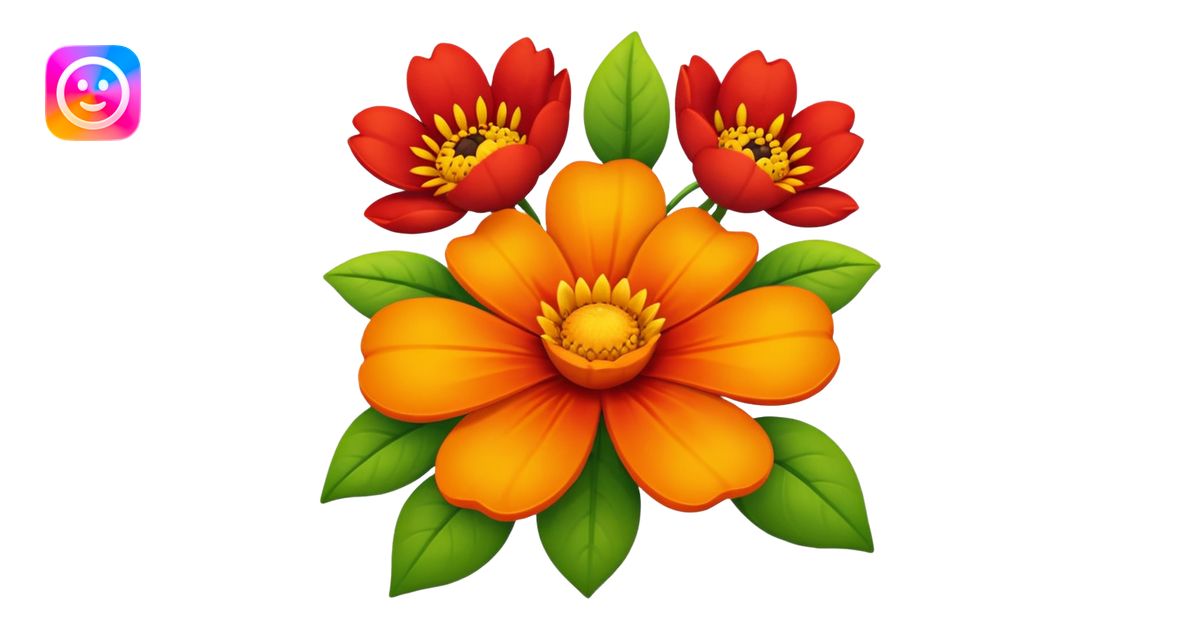 Flores emoji | AI Emoji Generator