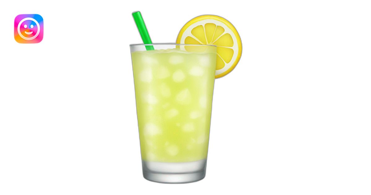 lemonade with a face emoji | AI Emoji Generator