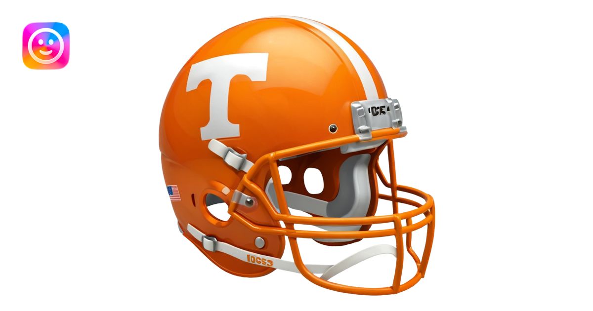 Tennessee football helmet emoji | AI Emoji Generator