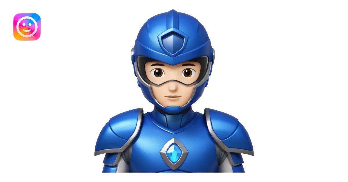 Spd blue power ranger emoji | AI Emoji Generator