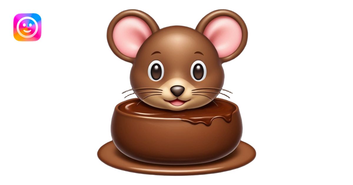 Chocolate mouse emoji | AI Emoji Generator