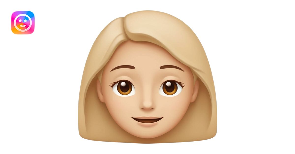 minimal flat emoji of a calm face, soft closed-mouth smile, relaxed ...