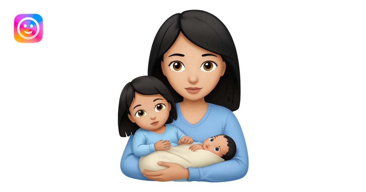 mom holding newborn baby girl with brown eyes tan skin and black hair ...