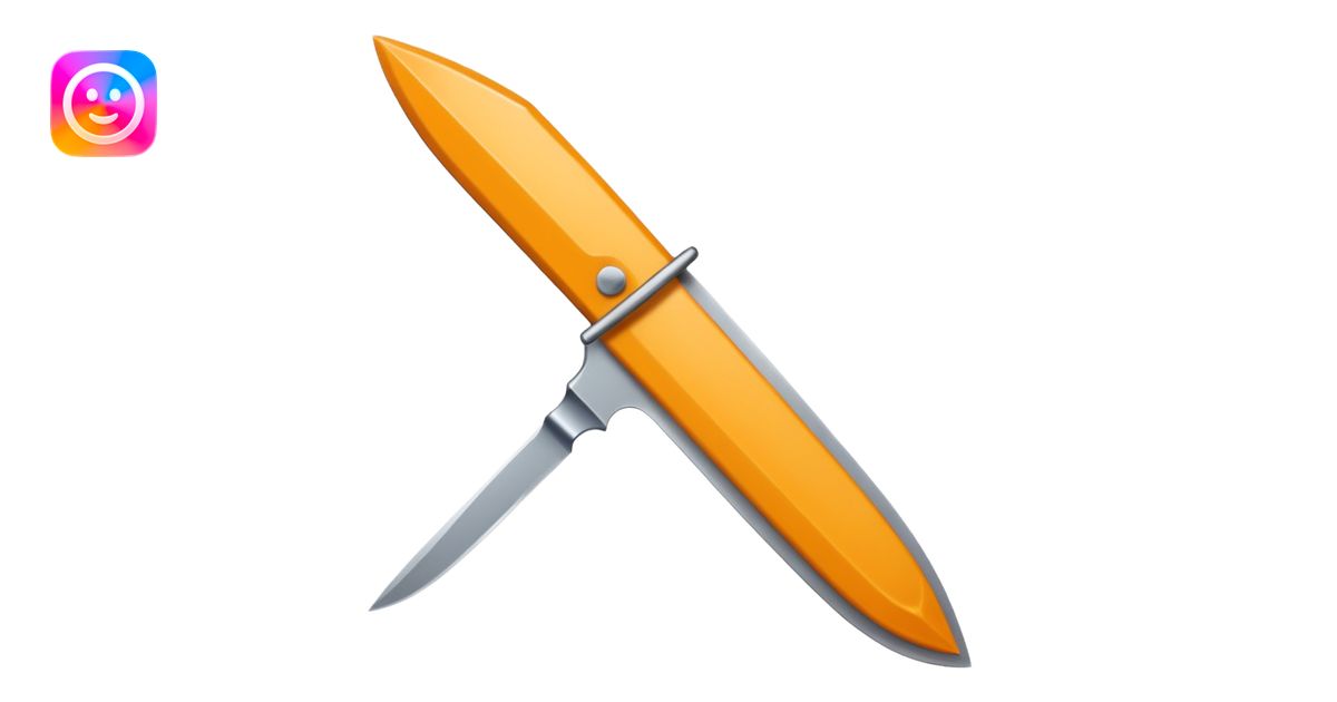 A flint knife chipped unevenly but shining at the edge. emoji | AI ...