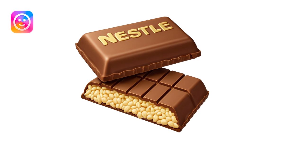Nestle crunch bar bitten emoji | AI Emoji Generator