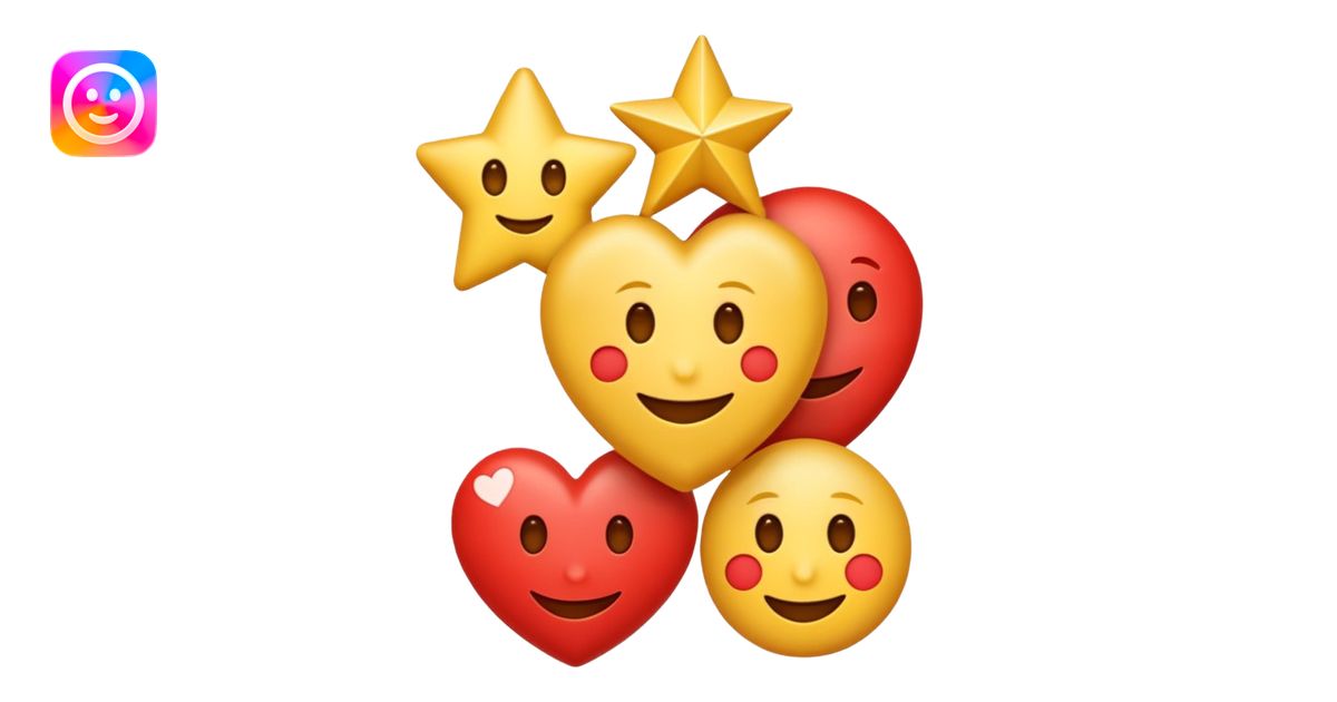 I want a single combined emoji “logo” rather than separate emojis ...