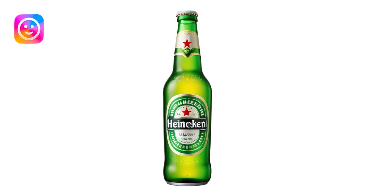 Cinematic Realistic Heineken Pop Culture Emoji, showcasing an iconic ...