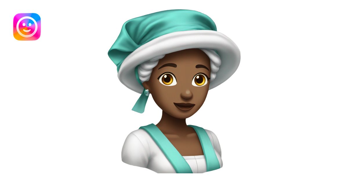 Teal bonnet emoji | AI Emoji Generator