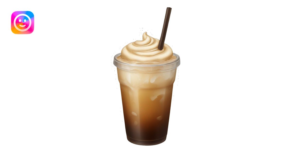 Iced coffee emoji | AI Emoji Generator