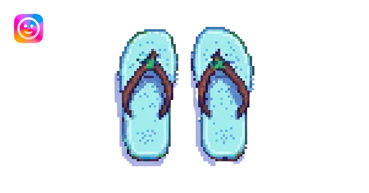 single footprint, pixel art style illustration | AI Emoji Generator