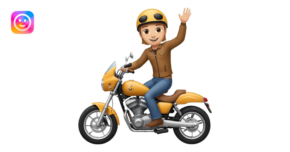 As un emojis de una persona levantando moto pirueta emoji | AI Emoji ...